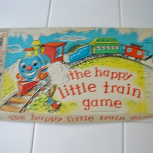1957 the Happy Little Train Game - Milton Bradley 4959 - Vintage Game ...