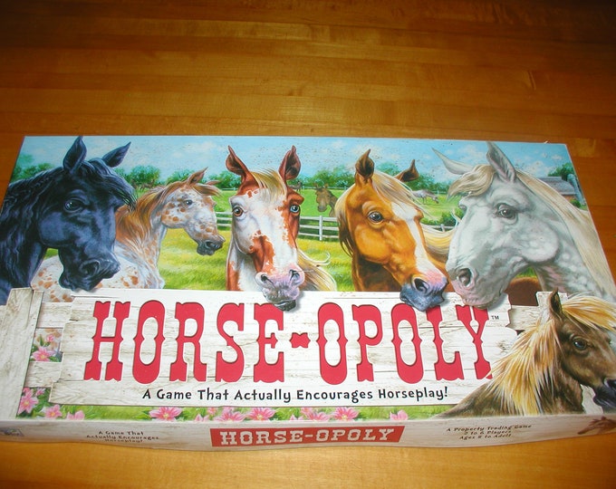 HORSE-OPOLY Monopoly Game Complete Vintage Game - Etsy