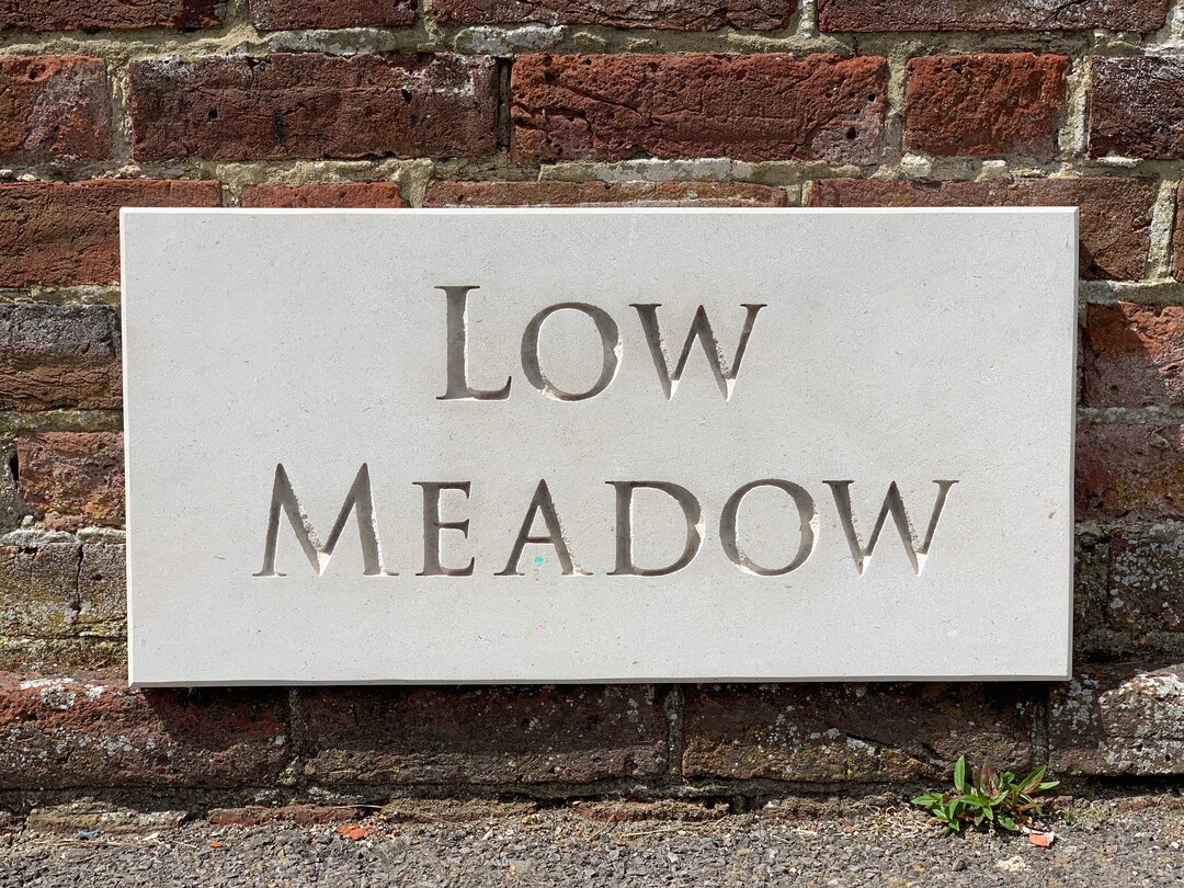 Portland Stone House Sign - Etsy