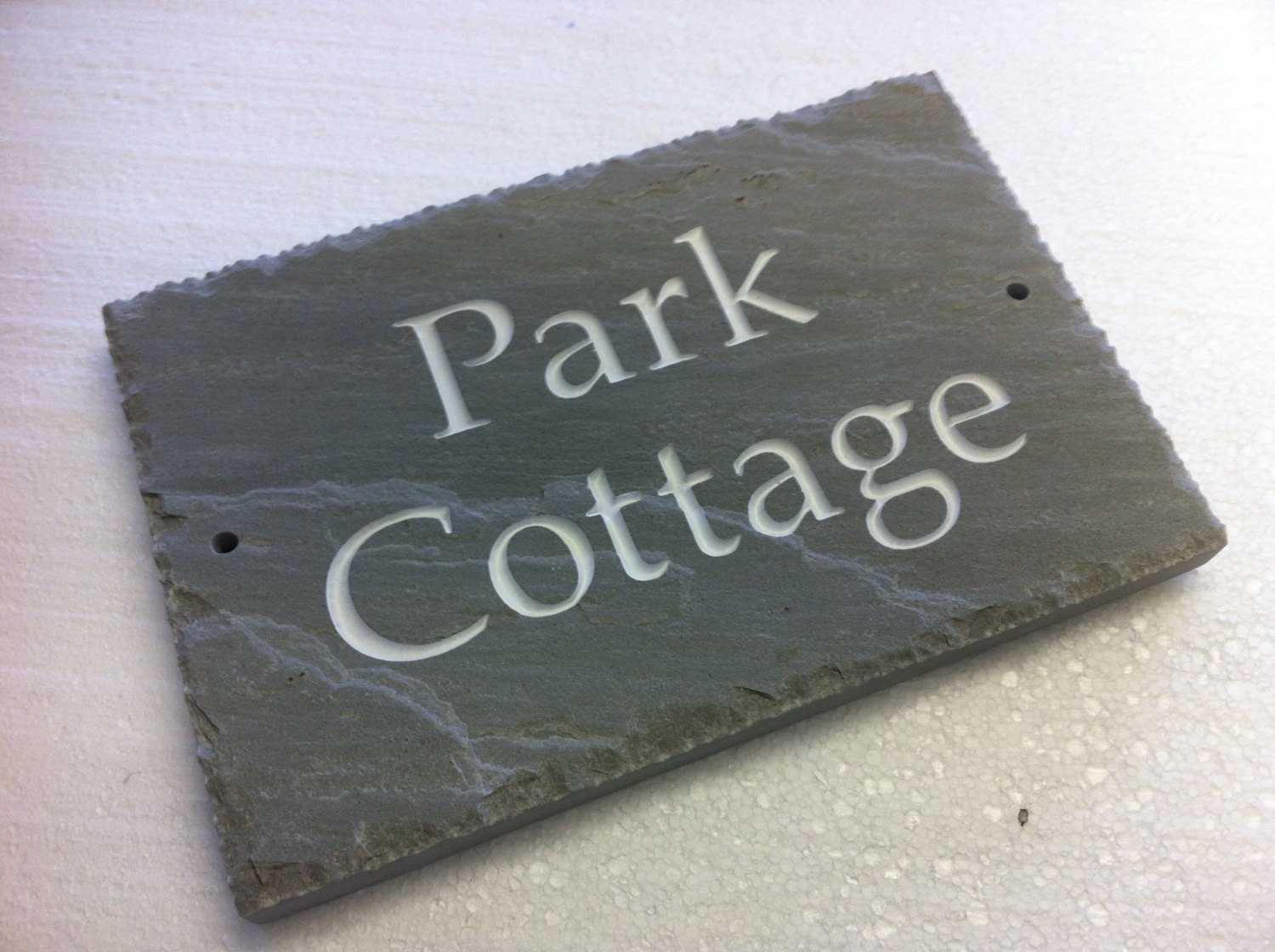 Grey Riven Sandstone House Sign Deeply Engraved to Your - Etsy
