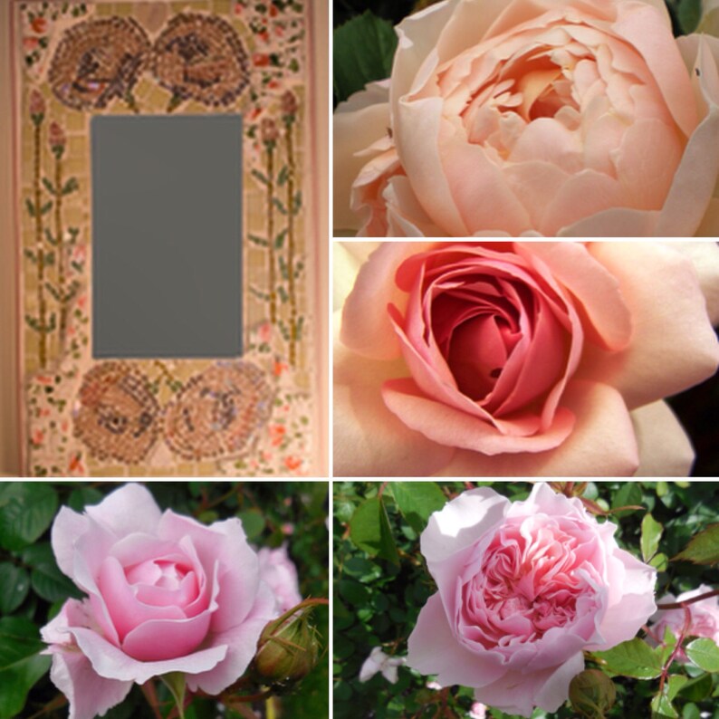 Rose Mosaic Mirror - Etsy
