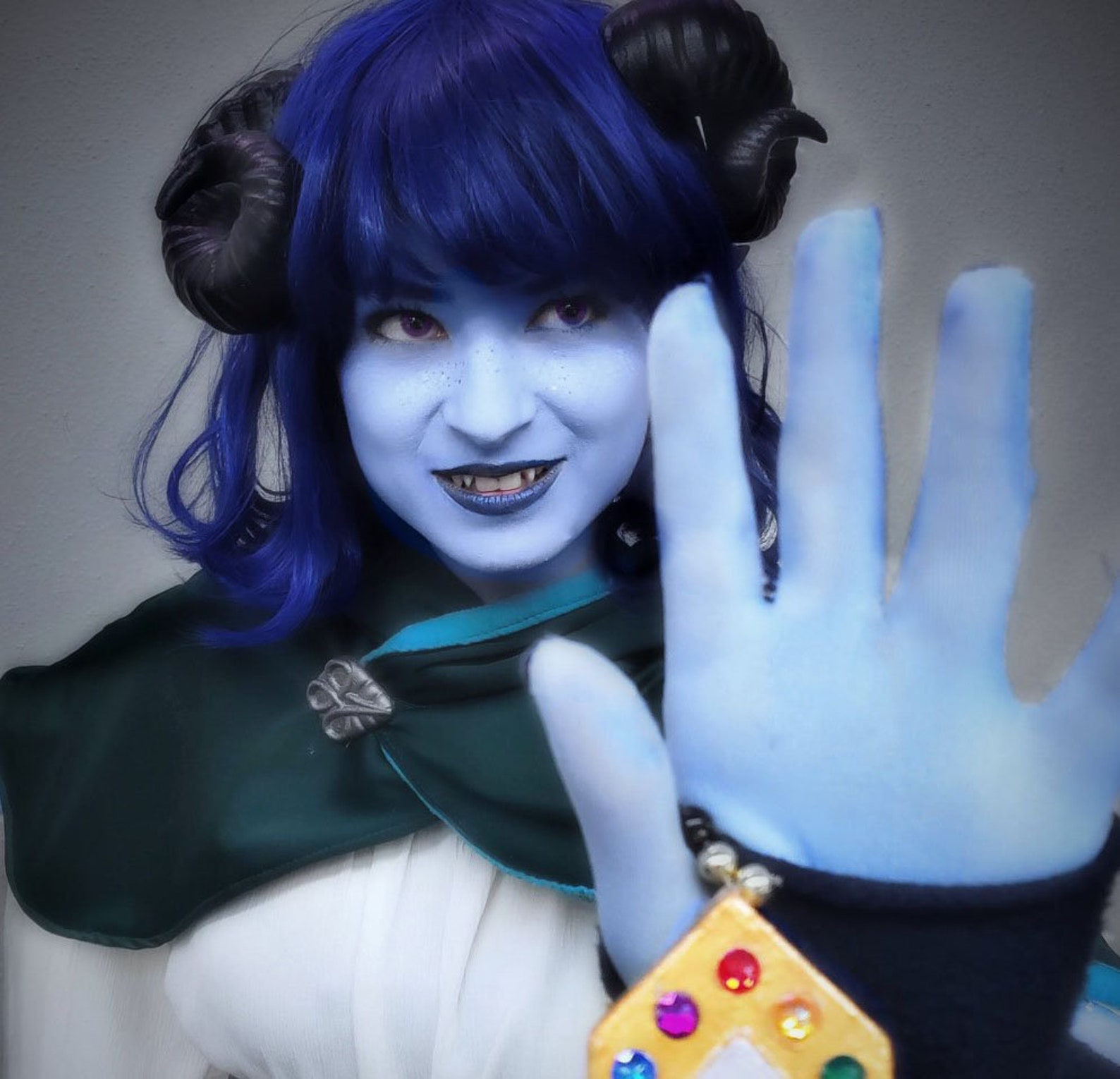 Small Curled Jester Style Horns | Etsy