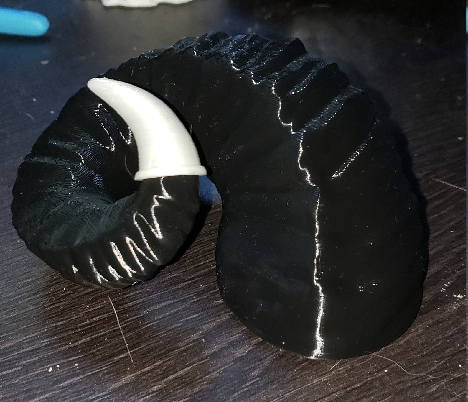 Small Curled Jester Style Horns | Etsy