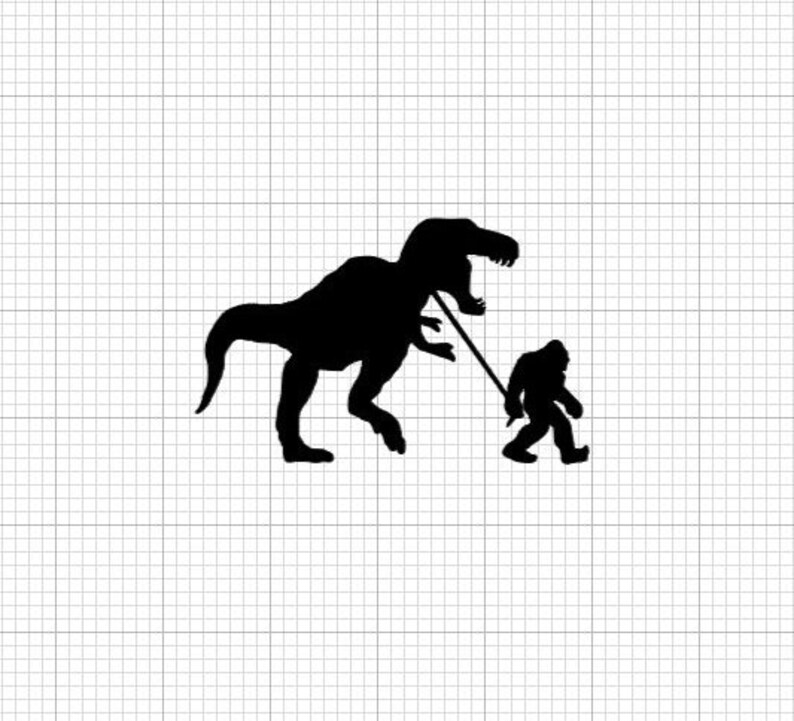 T-rex Bigfoot Jeep Decal - Etsy