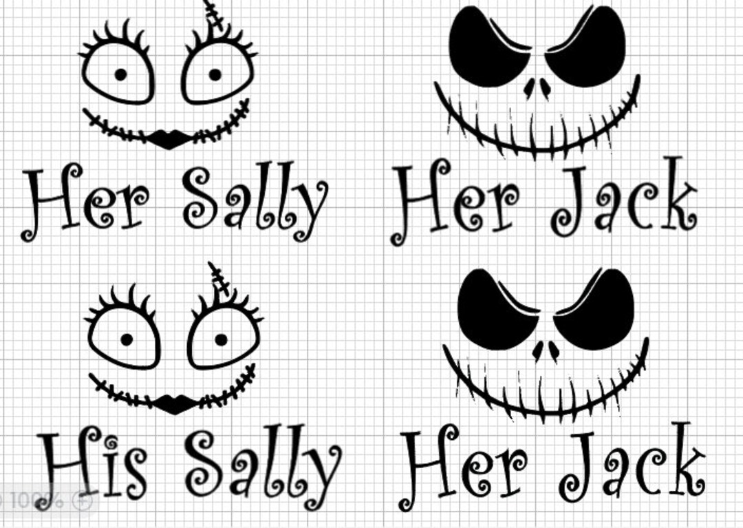 Her Jack Her Sally His Sally Decal Jeep - Etsy