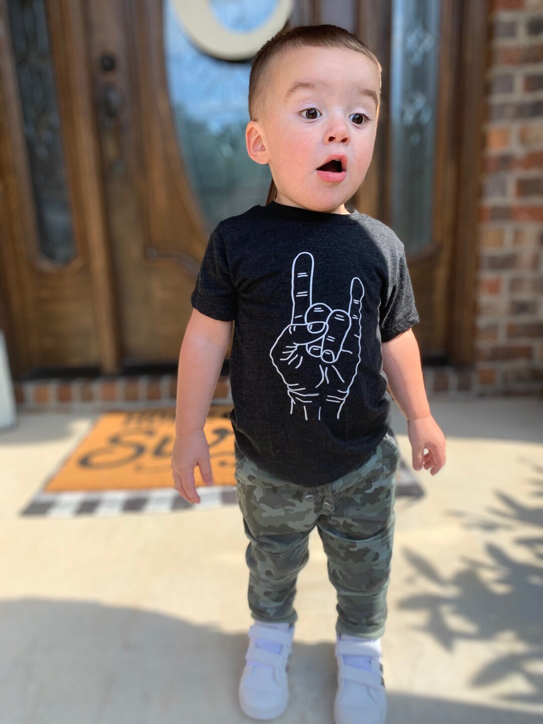 Rock on // KIDS / Infant / Onesie / Shirt / Toddler / Youth / - Etsy