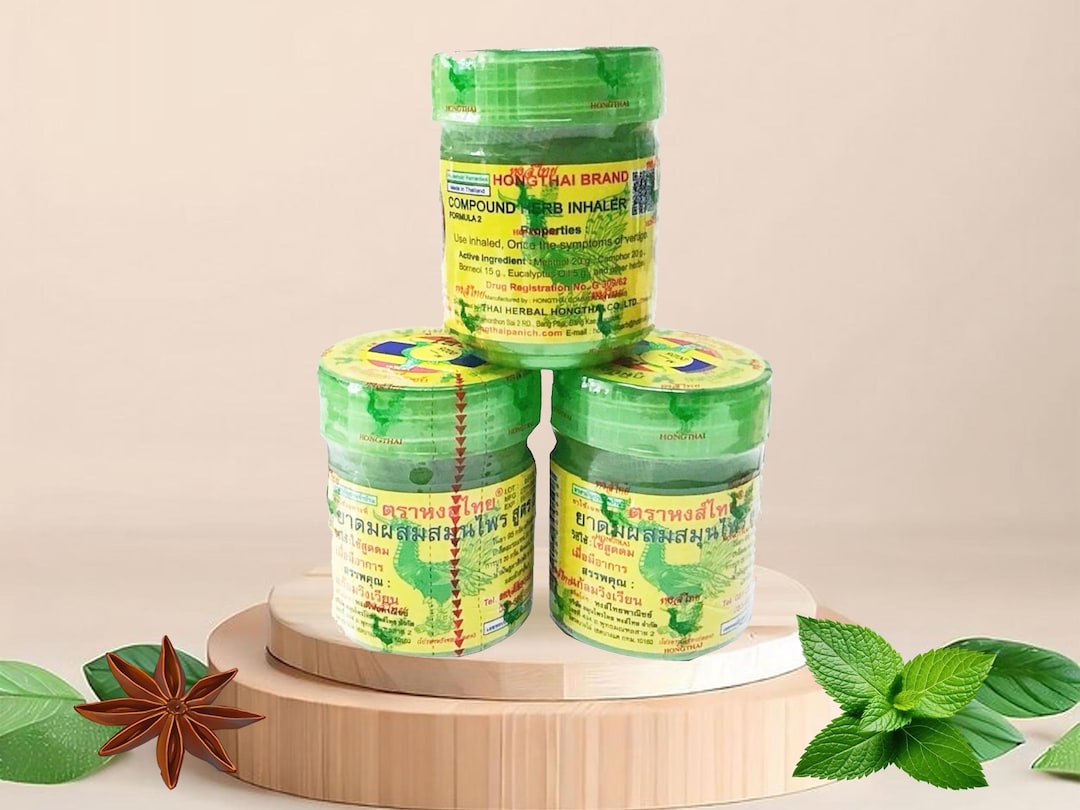 Hong Thai Herbal Original 3 Pieces Traditioneller Aroma the Famous Thai ...