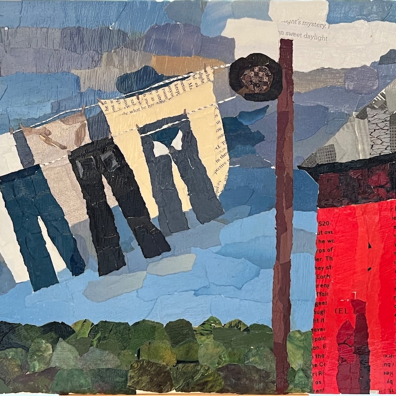 Paper Collage Wall Art - Etsy