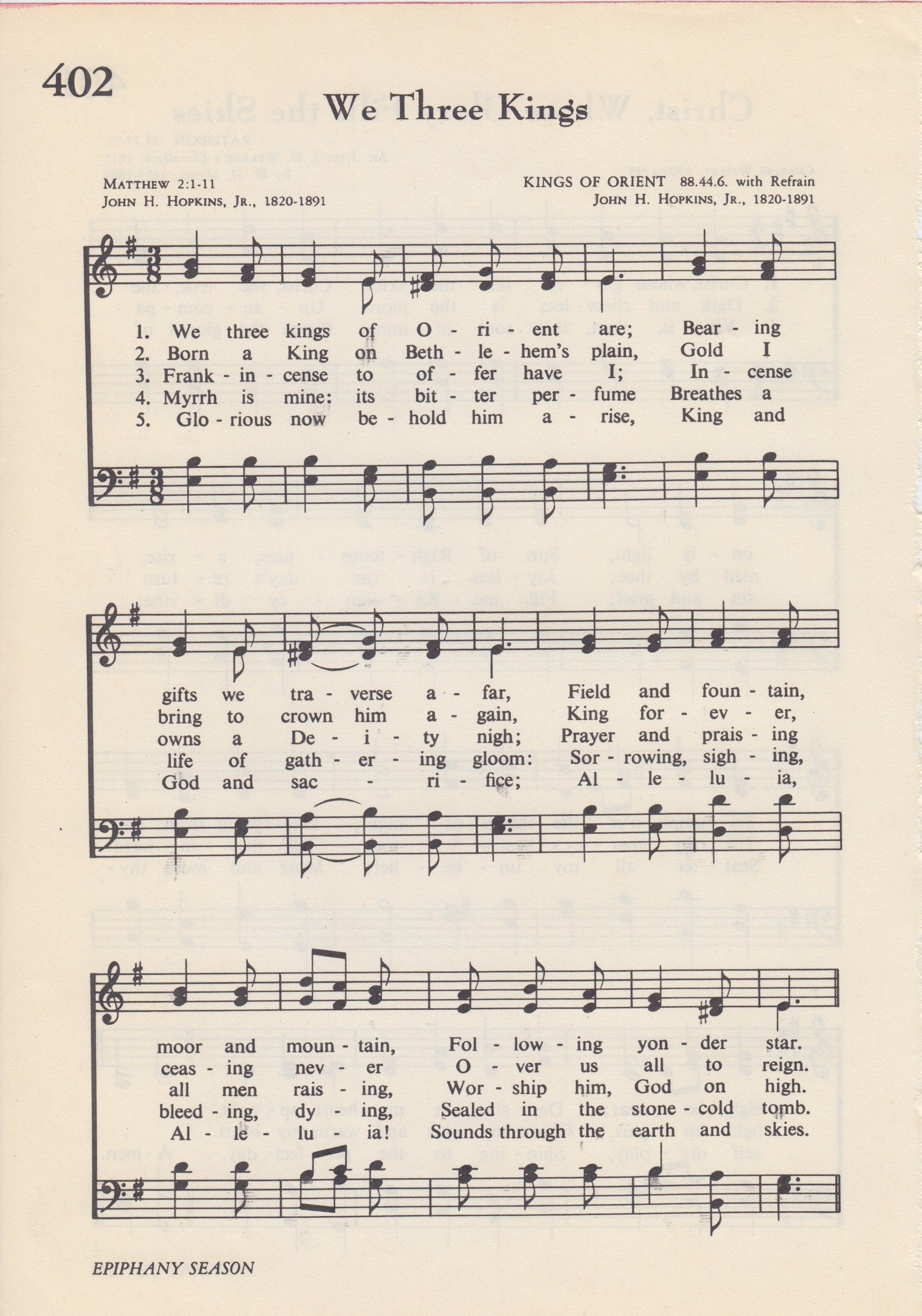 Vintage Christmas Carol Sheet Music: 4-page Collection (digital ...