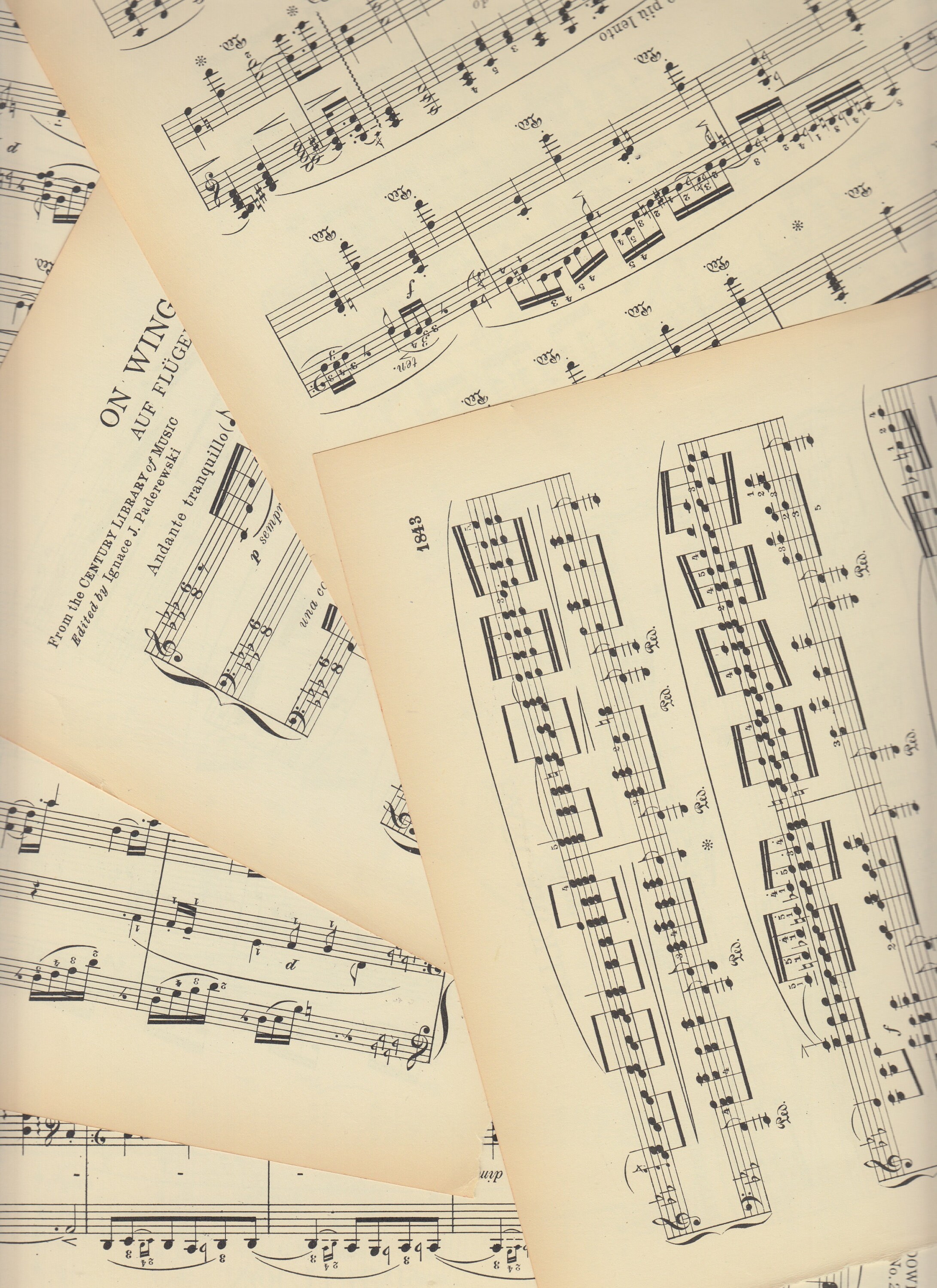 Sheet Music Background *digital Download* - Etsy