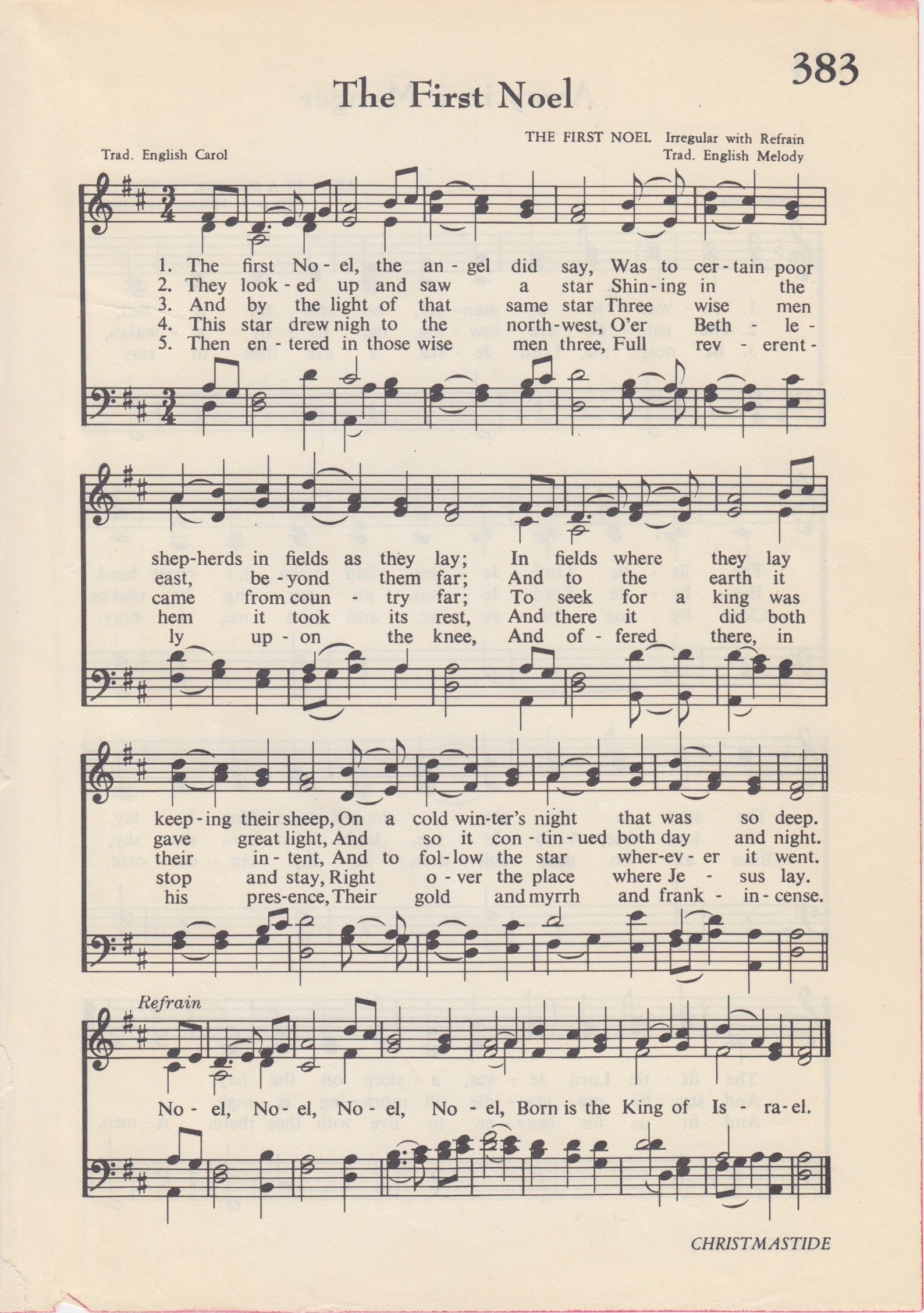 Vintage Christmas Carol Sheet Music: 4-page Collection (digital ...