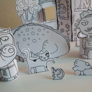 Build a Kingdom, Paper Castle Printable Activity Sheets , Instant ...