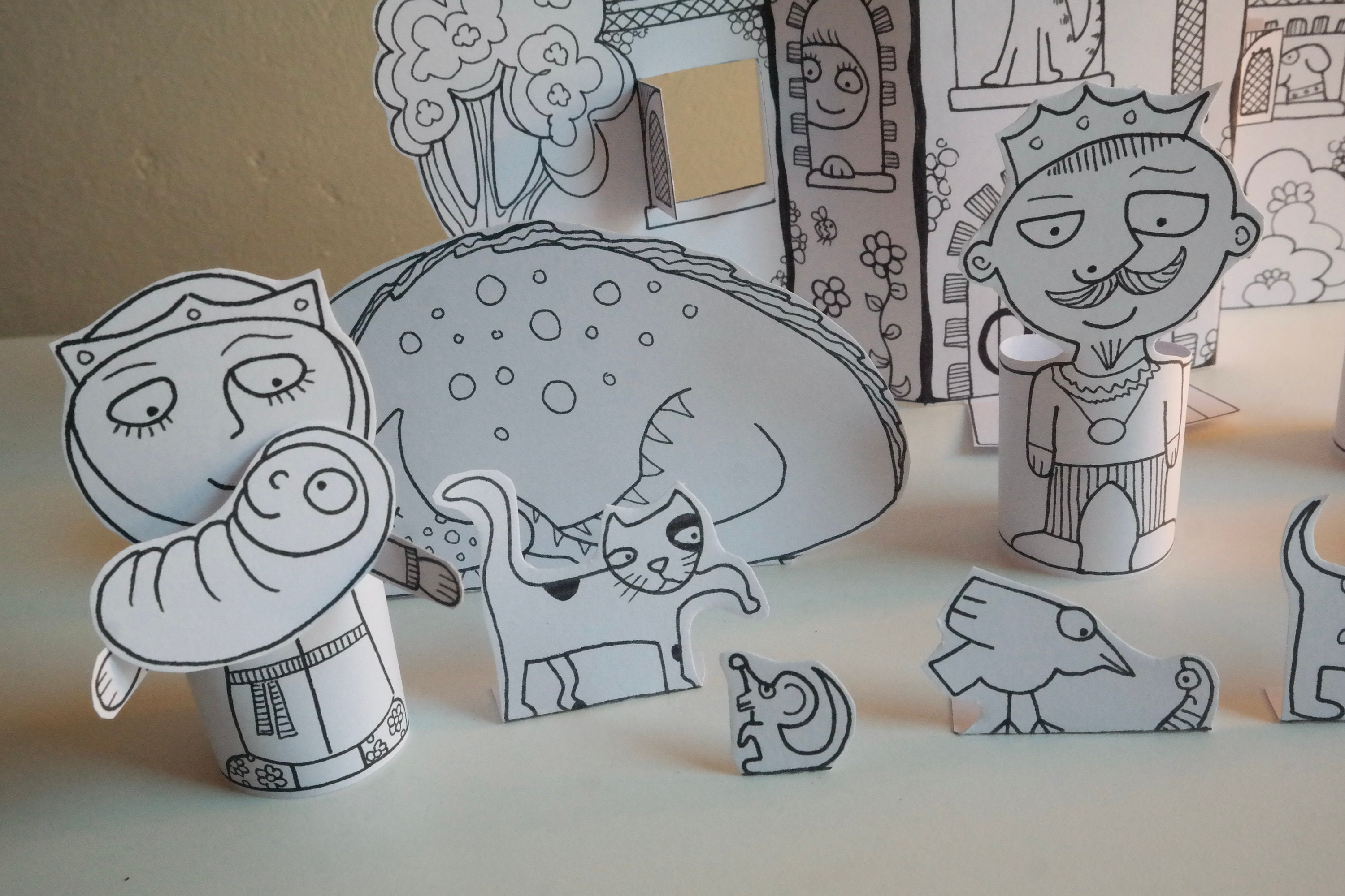 Build a Kingdom, Paper Castle Printable Activity Sheets , Instant ...