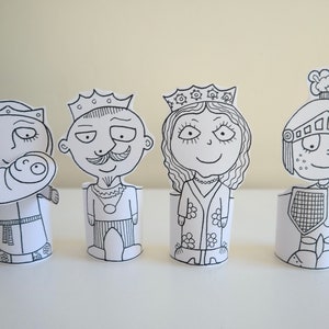 Build a Kingdom, Paper Castle Printable Activity Sheets , Instant ...