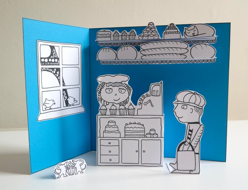 La Patisserie, Printable Activity Sheets , Instant Download Colour, Cut ...