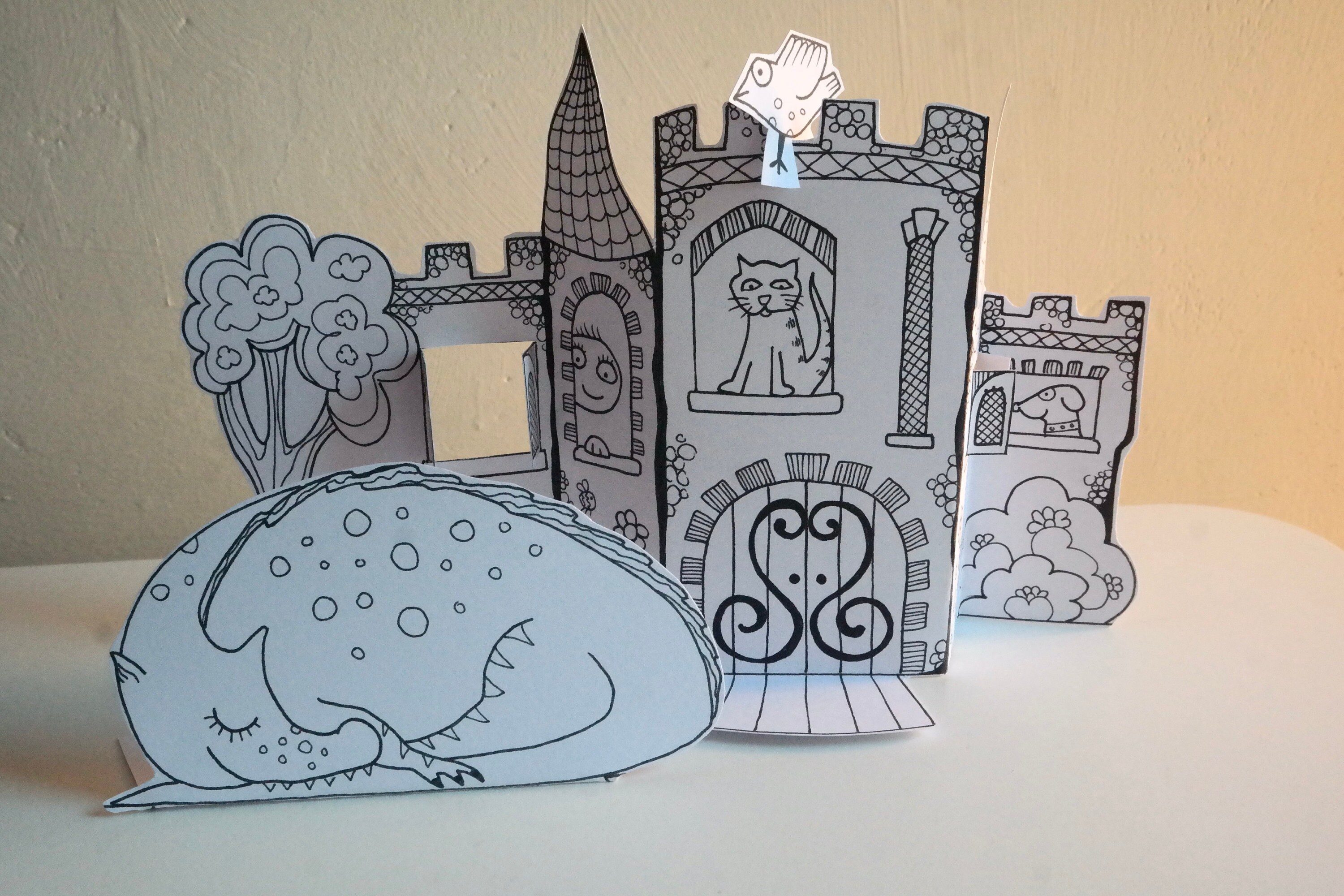 Build a Kingdom, Paper Castle Printable Activity Sheets , Instant ...