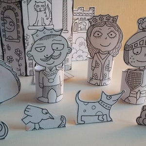 Build a Kingdom, Paper Castle Printable Activity Sheets , Instant ...