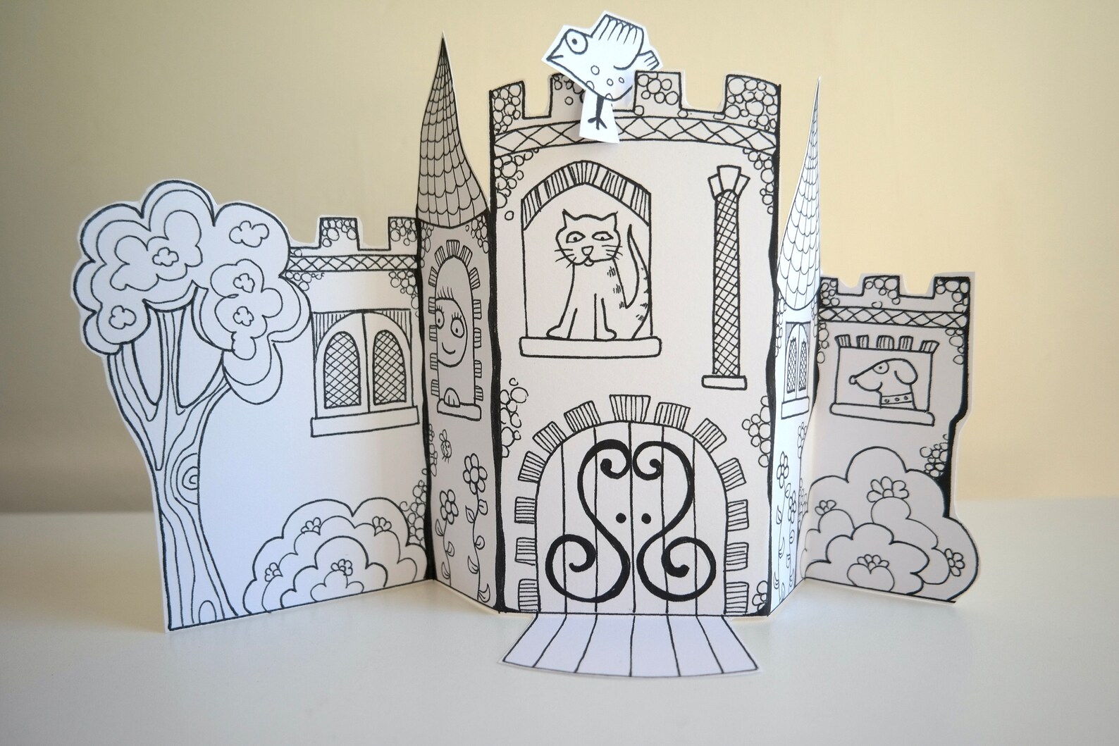 Build a Kingdom, Paper Castle Printable Activity Sheets , Instant ...