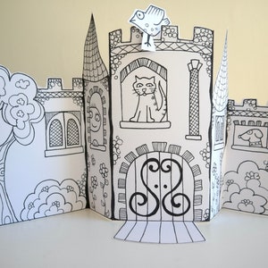 Build a Kingdom, Paper Castle Printable Activity Sheets , Instant ...