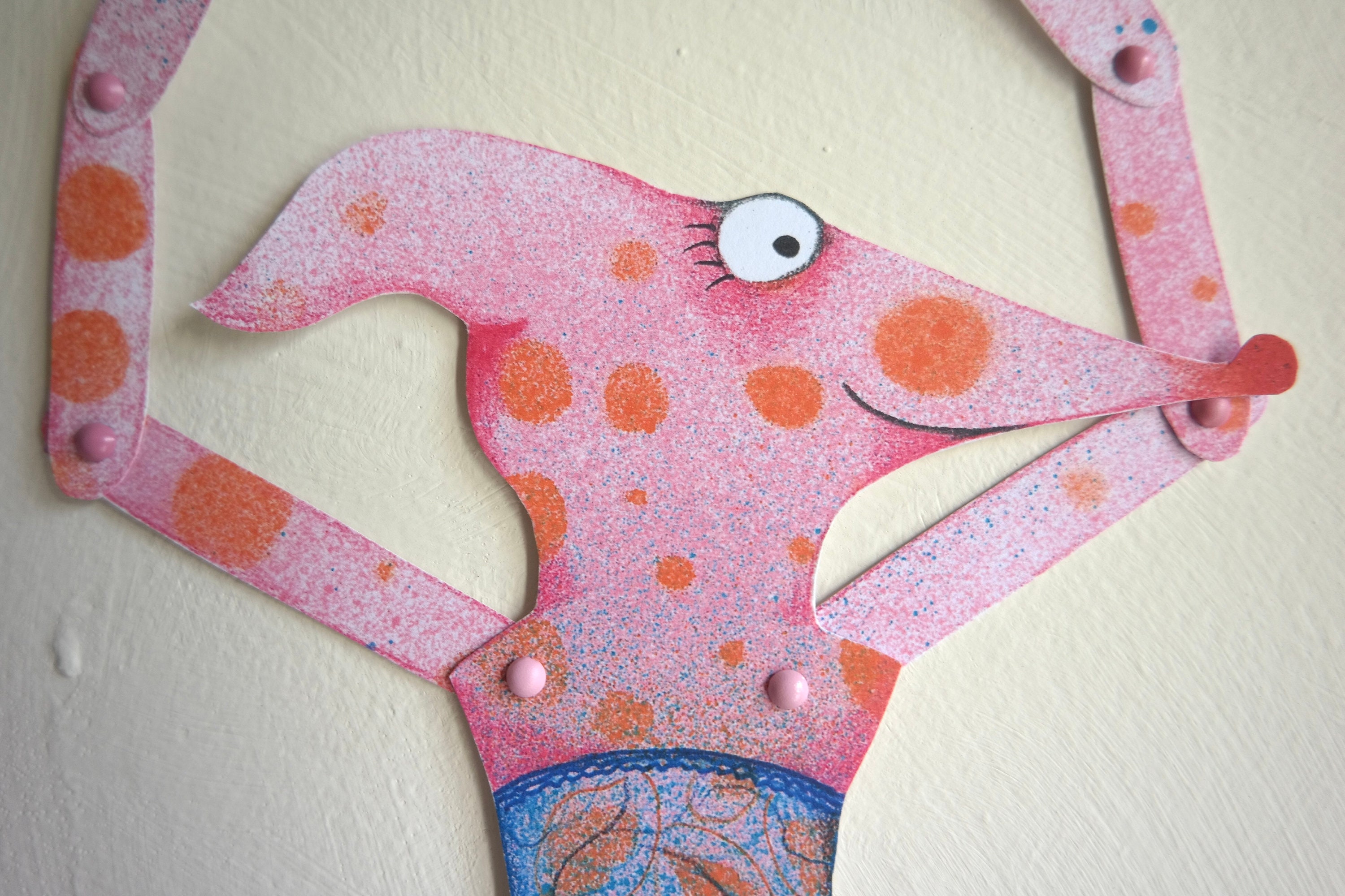 Ballerina Dog, Articulated Doll Activity Card Pattern, Instant Download ...