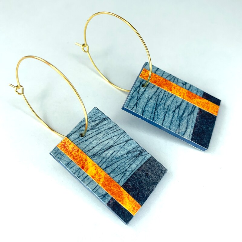 Paper Earrings - Etsy
