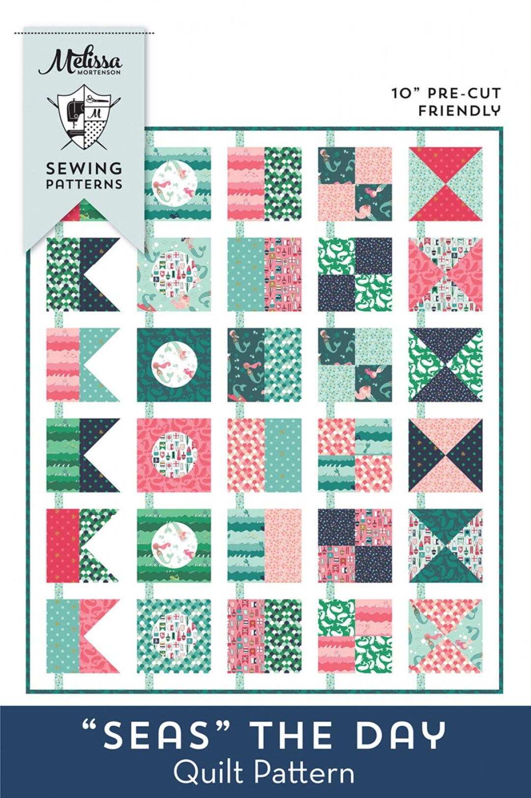 Seas the Day Quilt Pattern, Melissa Mortenson, Polka Dot Chair, Paper ...