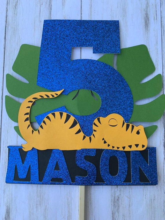 Dinosaur Themed Cake Topper Dinosaur Birthday Dino | Etsy