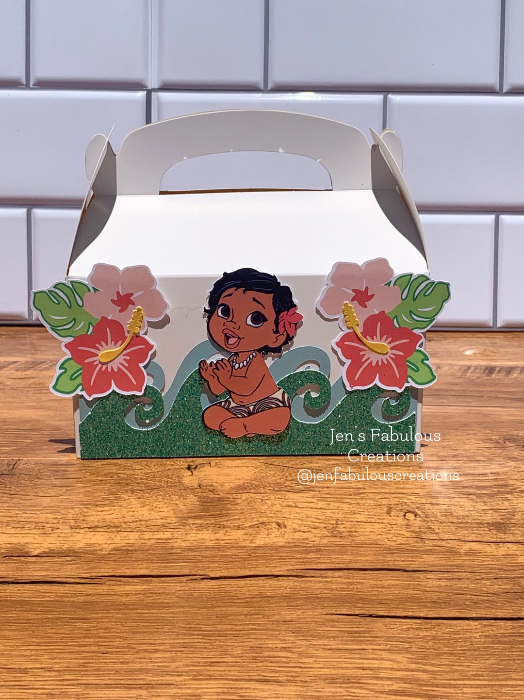 Moana Favors, Baby Moana Favor Boxes, Moana Gables, Activity Box, Goody ...