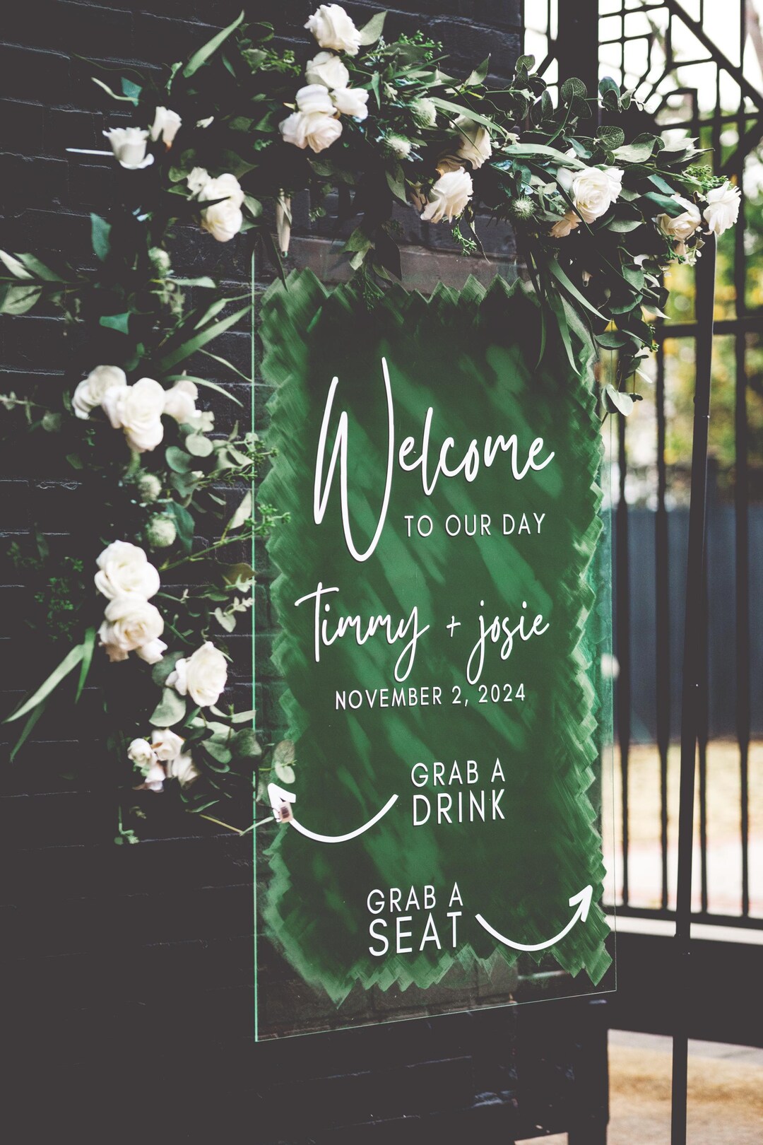 Custom Acrylic Wedding Timeline Sign: Painted Vinyl or 3D Text - Etsy