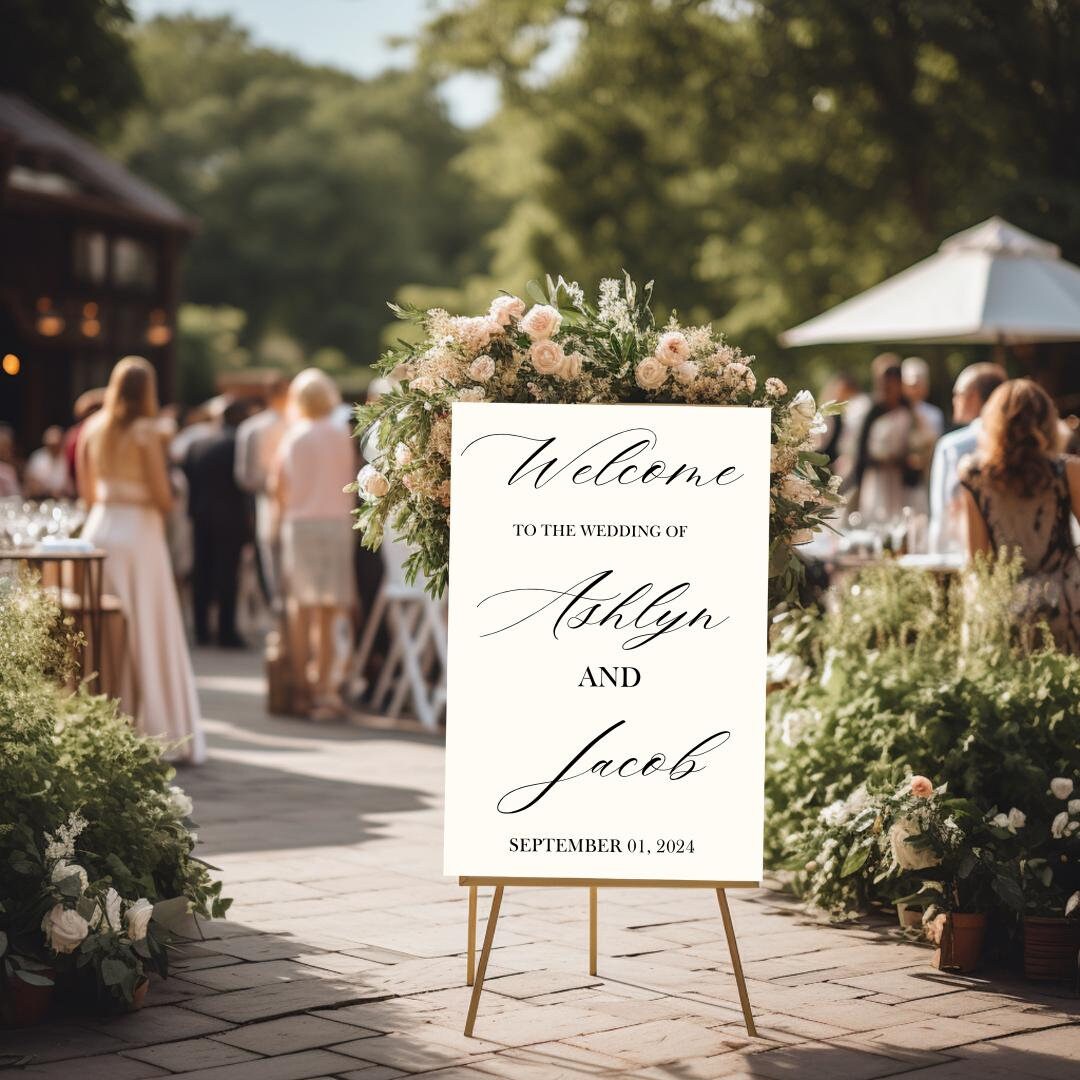 Custom Acrylic Wedding Timeline Sign: Painted Vinyl or 3D Text - Etsy