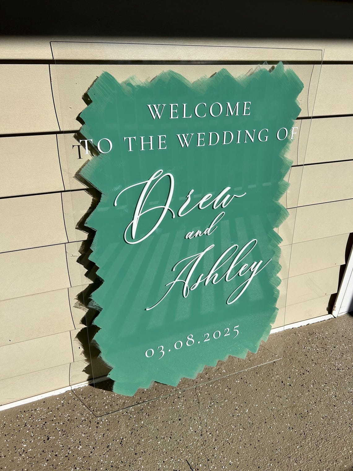 Custom Acrylic Wedding Timeline Sign – Personalized Painted Acrylic ...