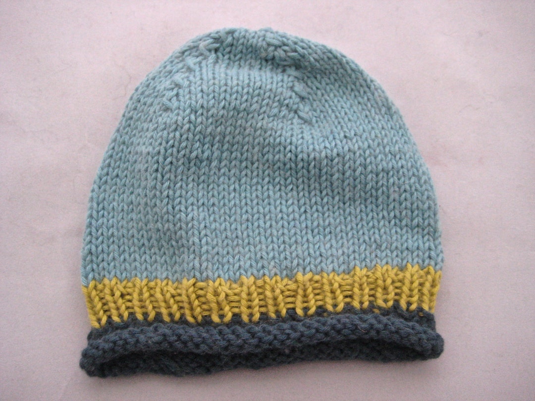 Blue Baby Hat Baby Boy Hat Baby Shower Gift Photoprop Baby Hat Cotton ...