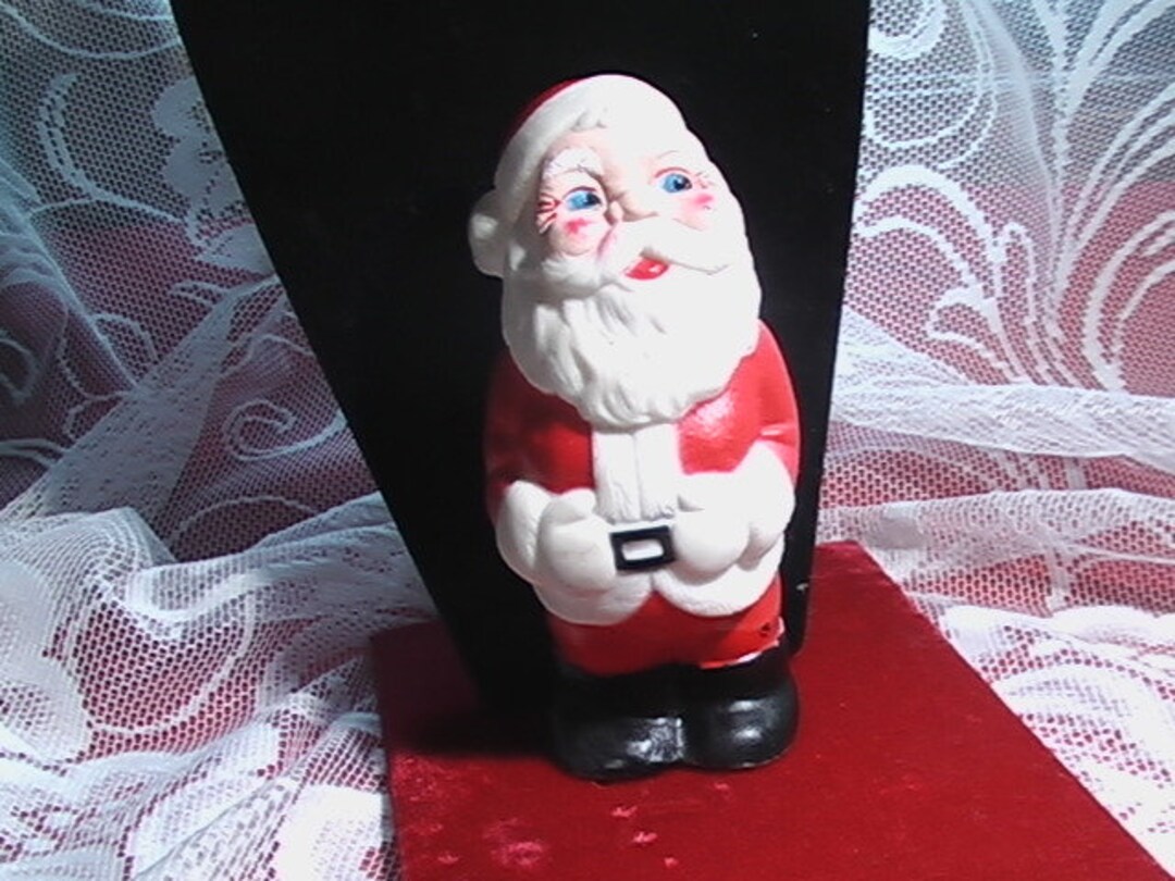 Vintage Santa Claus Soft Rubber Squeaking Toy Figure Made Taiwan - Etsy