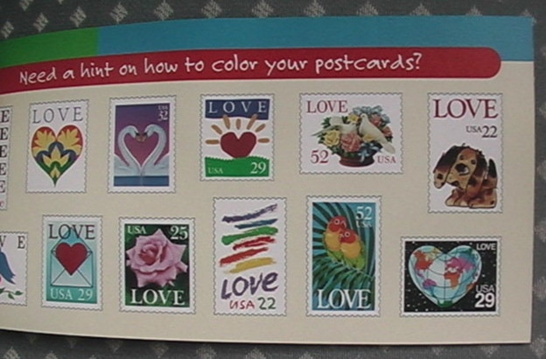 Coloring Book USPS Postcards Don't Forget to Spread a "little Love ...