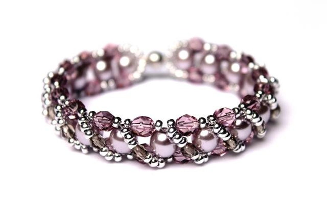 DIY Kit Set Creative Set Bracelet my Darling Purple-silver Jewelry ...