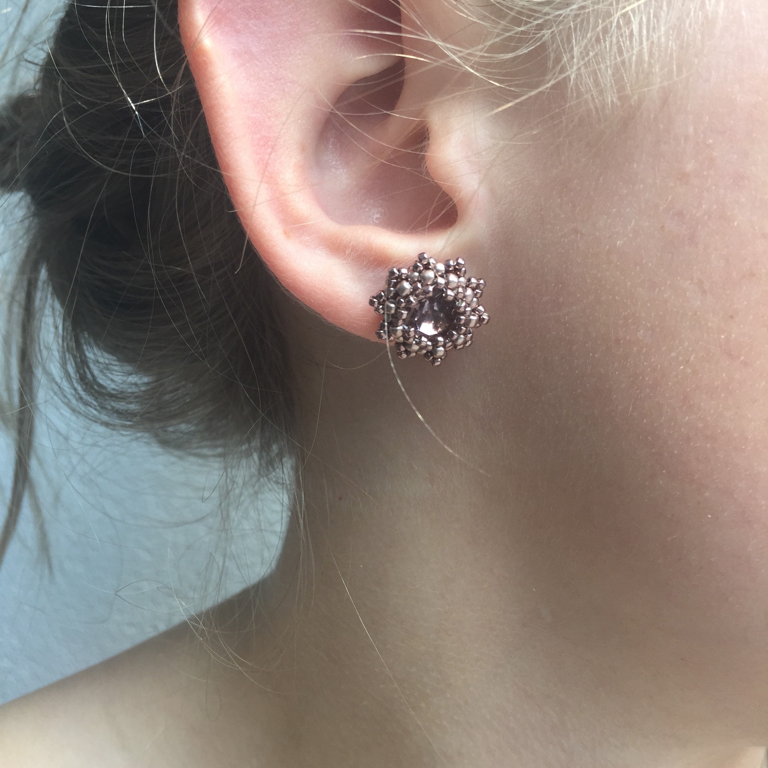 PDF Anleitung Ohrstecker AUGUST Swarovski Chatons | Etsy