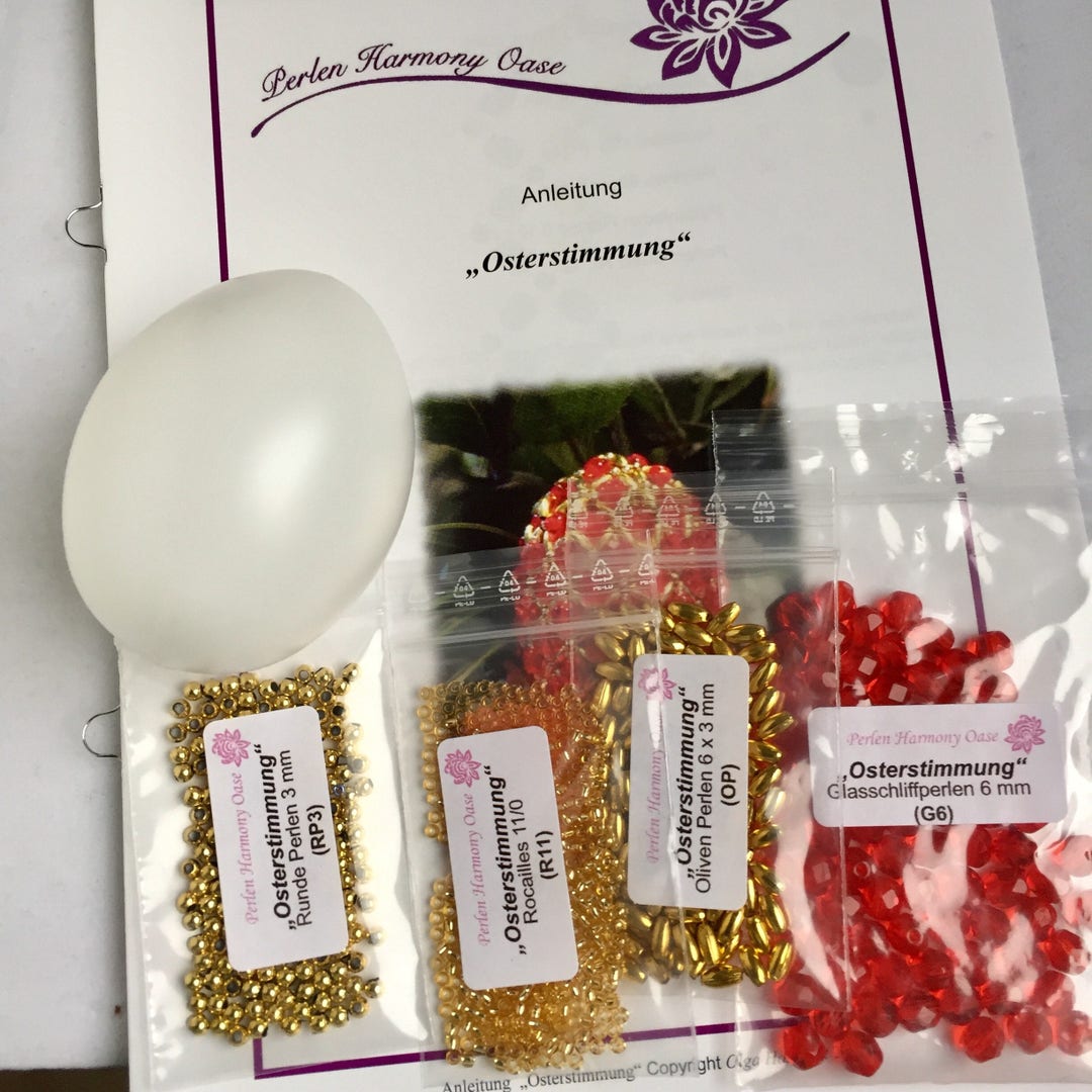 DIY Kit "easter Mood" Creative Set + Instructions Threading the Easter ...