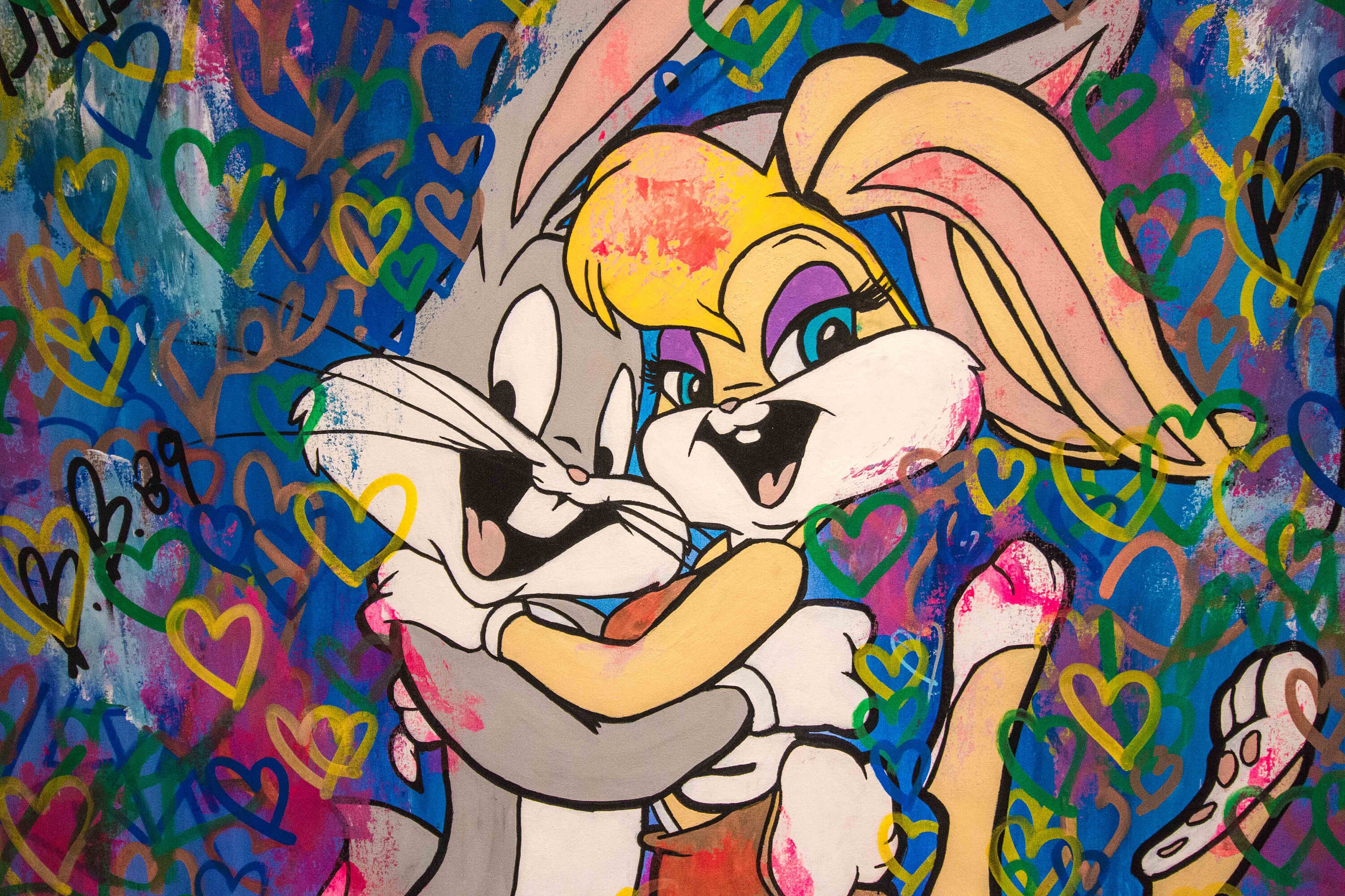 Bug Bunny & Lola in Love 150x110cm Free Shipping | Etsy