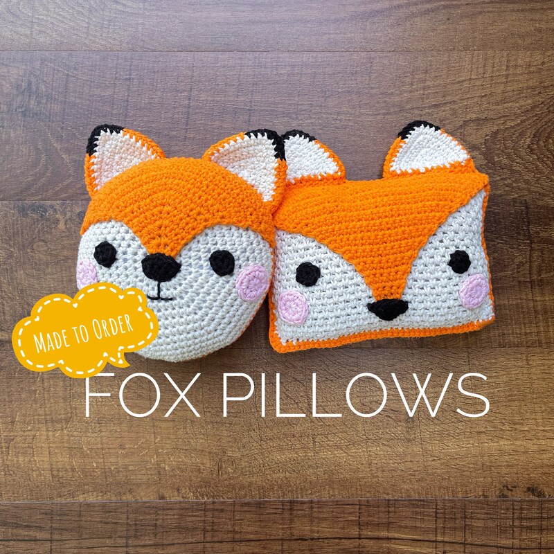 Crochet Fox Pillow - Etsy
