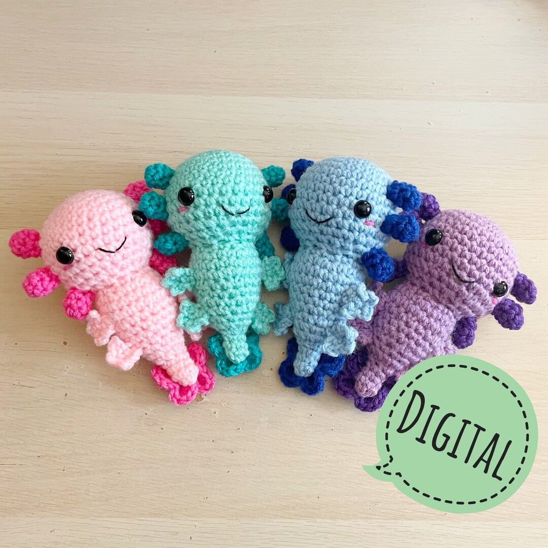 Amigurumi Axolotl Pattern Digital Crochet Pattern Cute Kawaii - Etsy