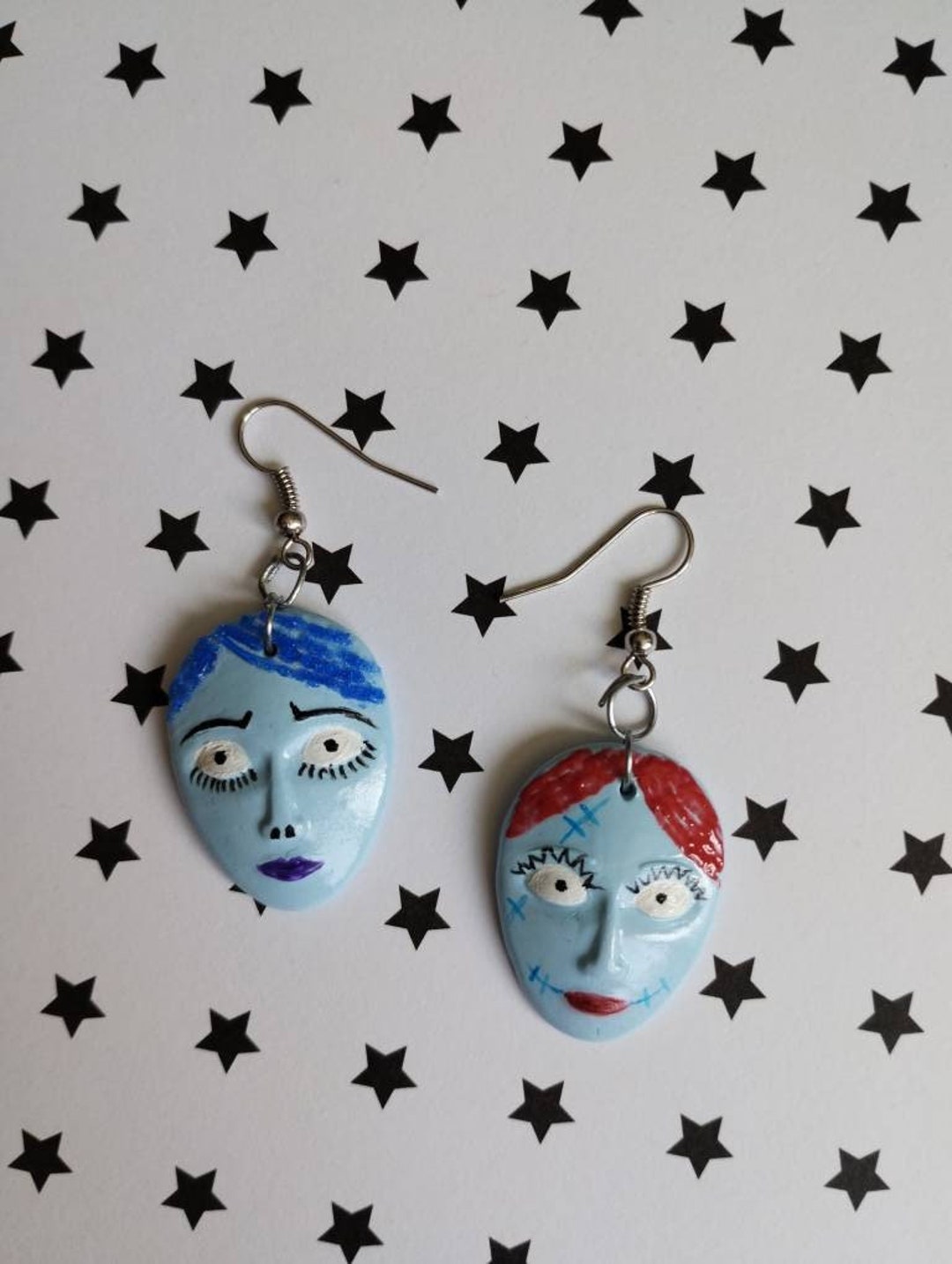 Corpse Bride and Nightmare Before Christmas Sally Doll Face - Etsy