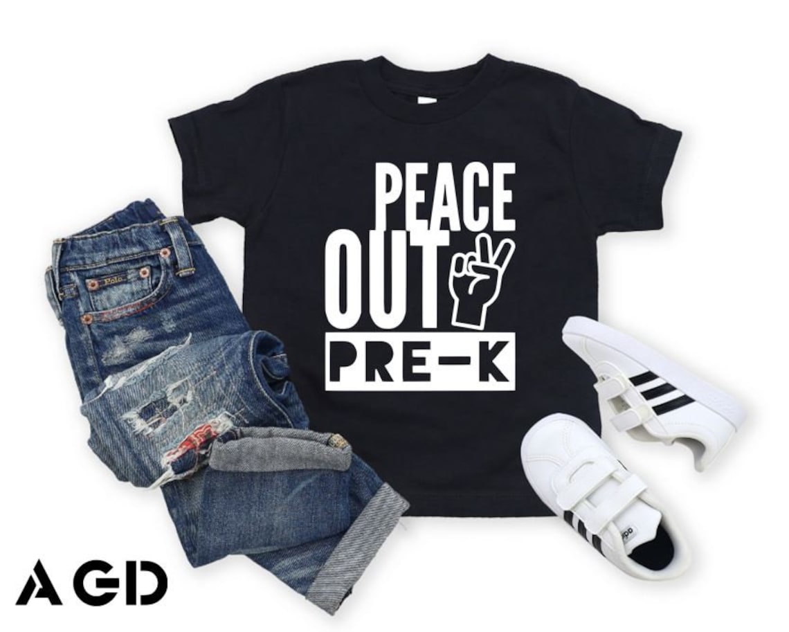 Peace Out Pre-k Preschool Preschool Graduation Cool End of - Etsy