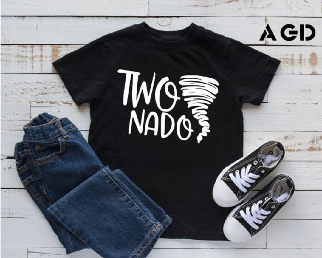 Two-nado - Birthday Shirt, Kids, Toddler, Modern Tee, Party, Funny ...