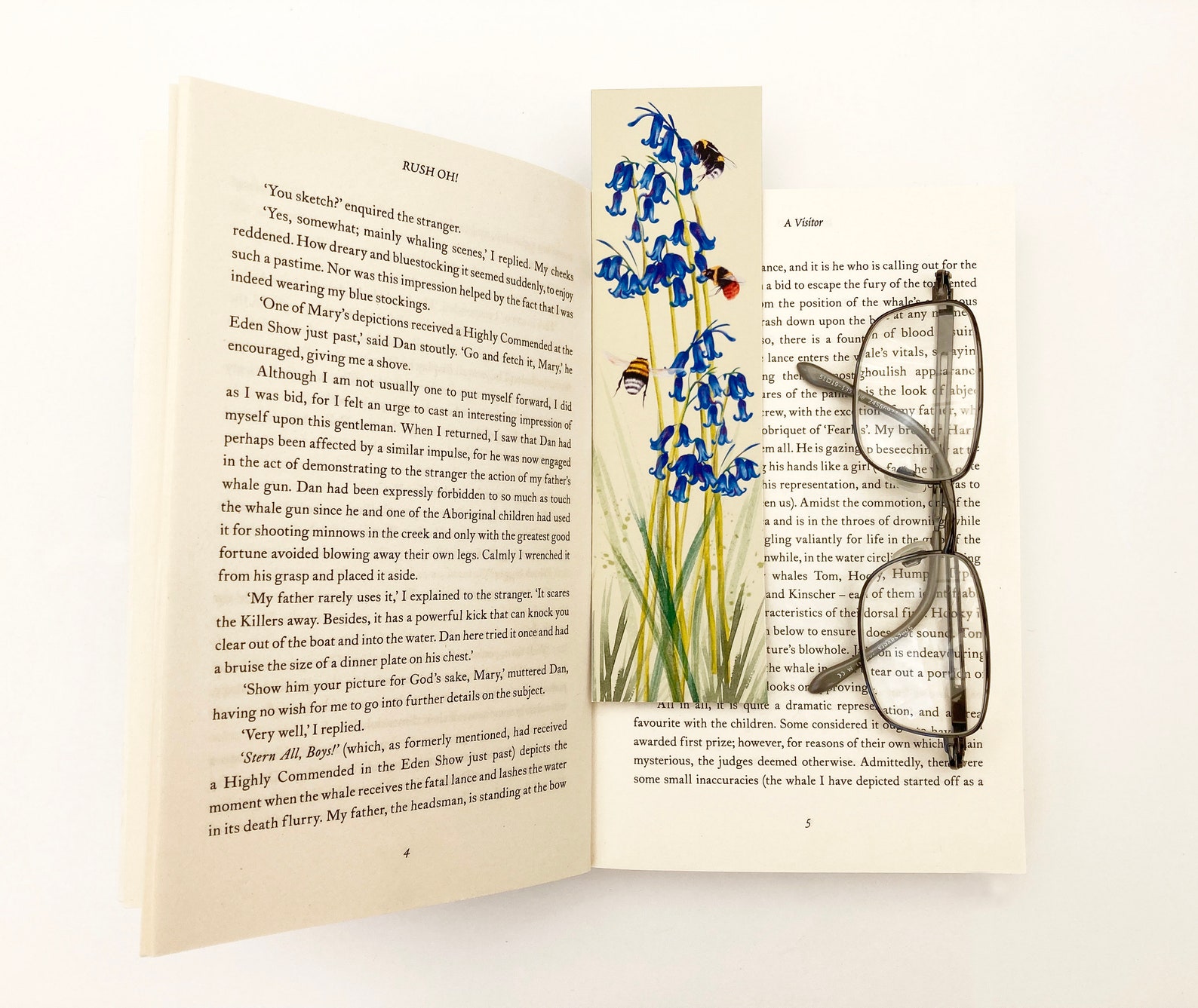 Bluebells and Bees Printable Watercolour Bookmarks - Set of 4 - Etsy