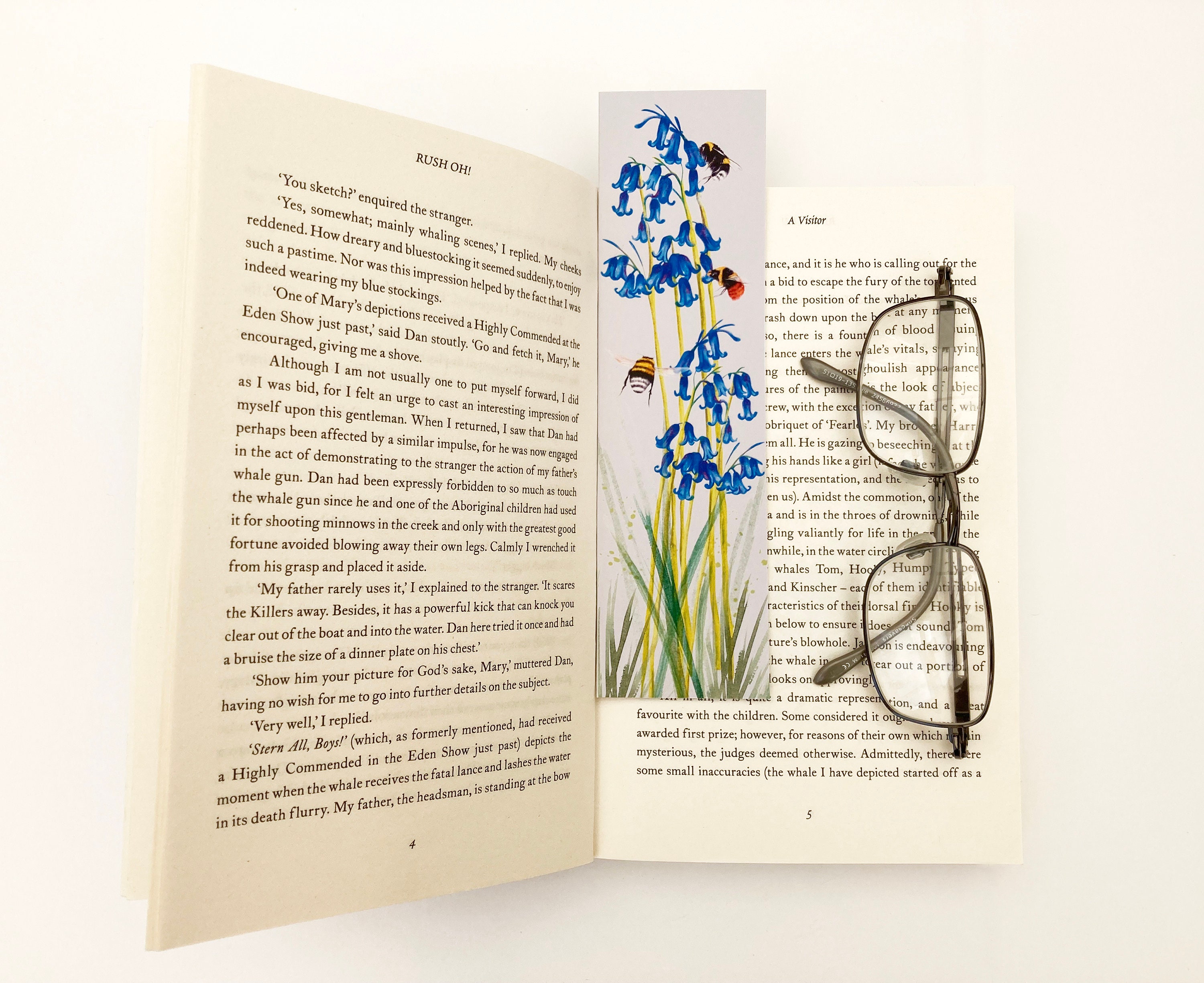 Bluebells and Bees Printable Watercolour Bookmarks Set of 4 - Etsy
