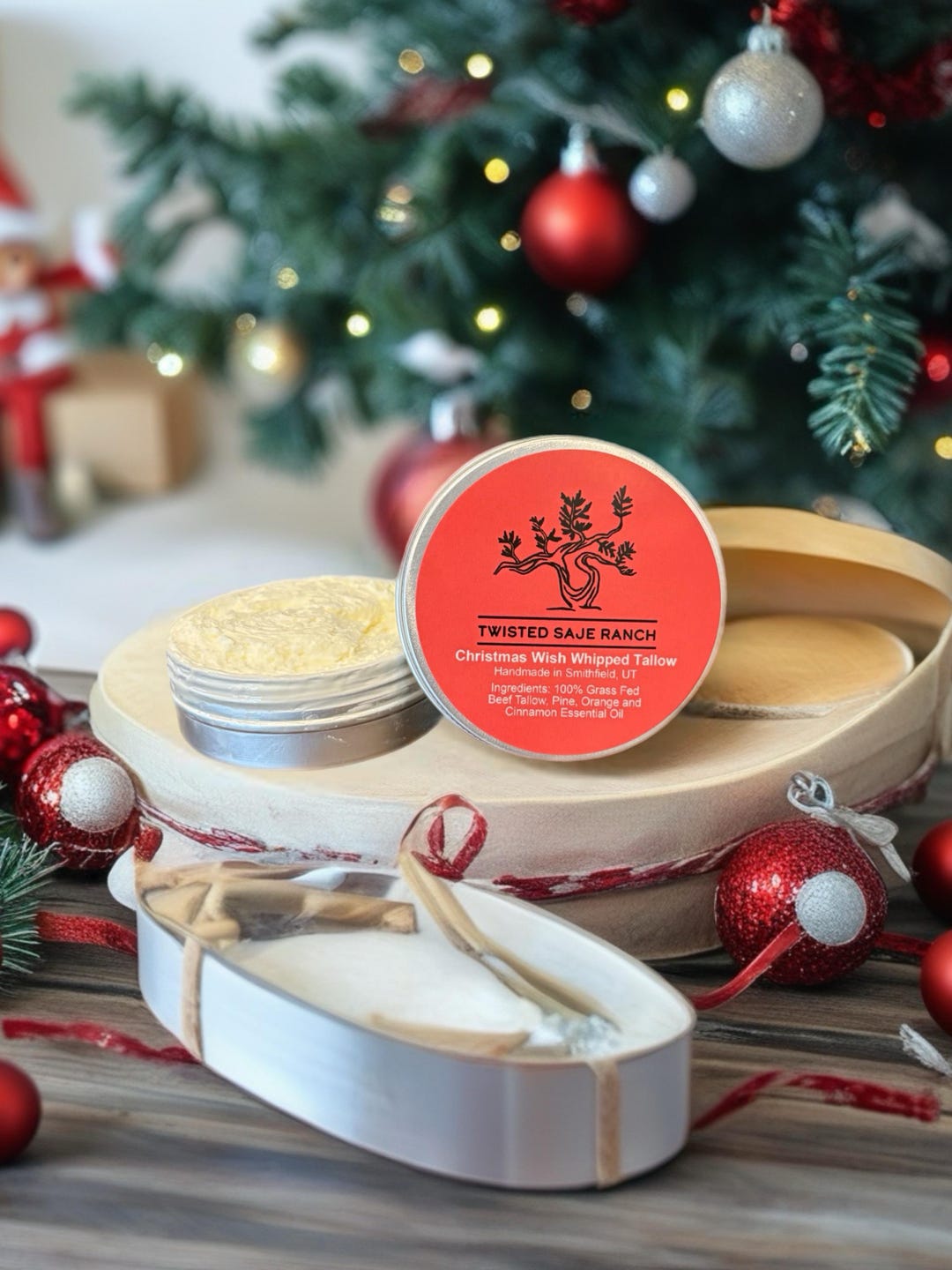Christmas Wish Beef Tallow Skin Cream, Handmade by Twisted Saje Ranch ...