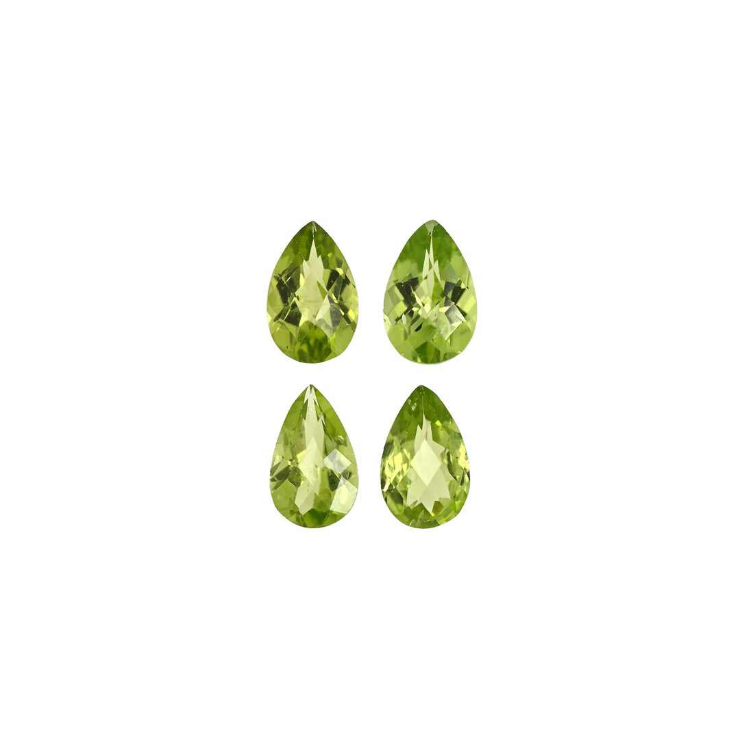 Peridot Pear Shape 8x5mm Approximately 3.25 Carat, A Variety of Olivine ...