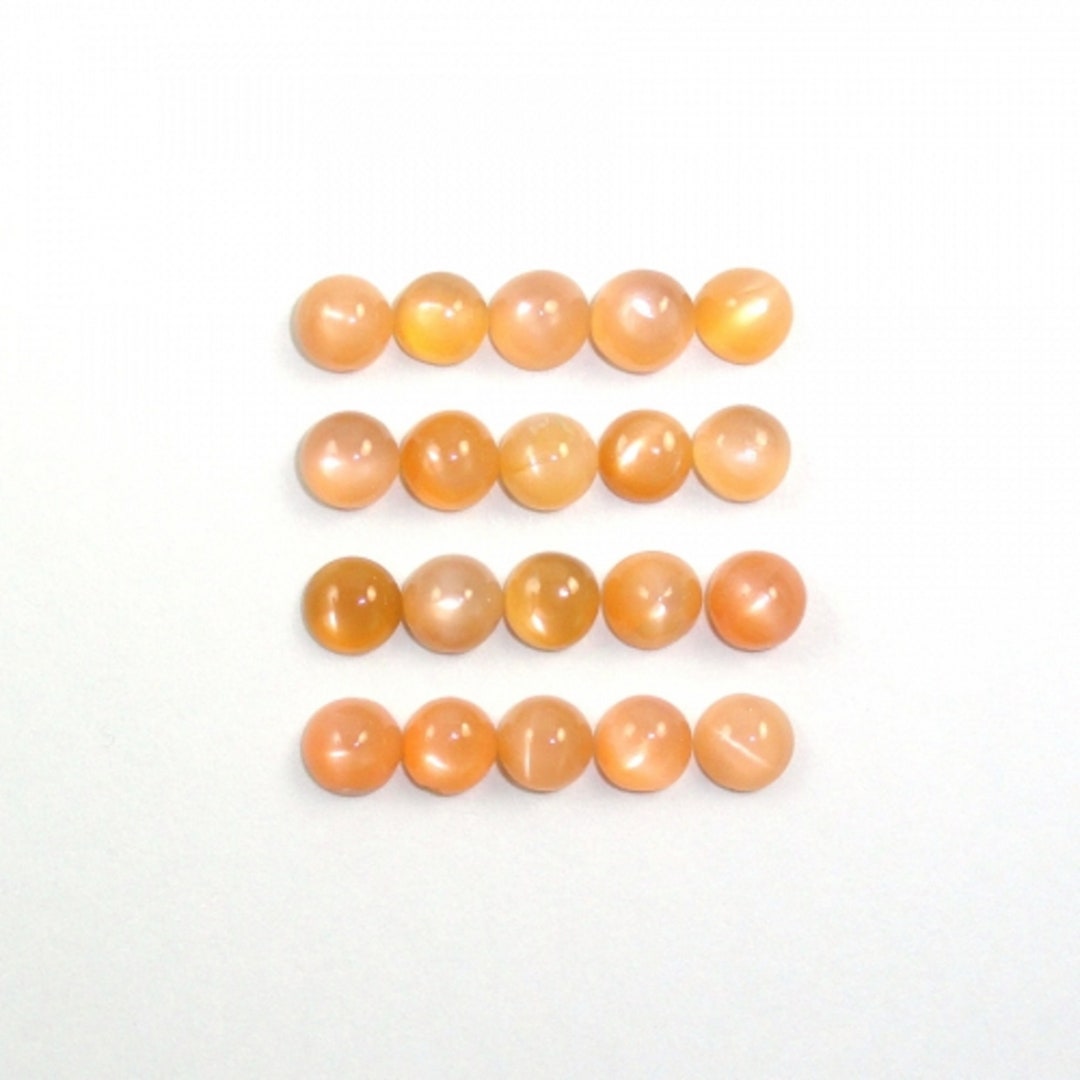 Peach Moonstone Cab Round 5mm Approximately 10 Carat, Beautiful Fall ...