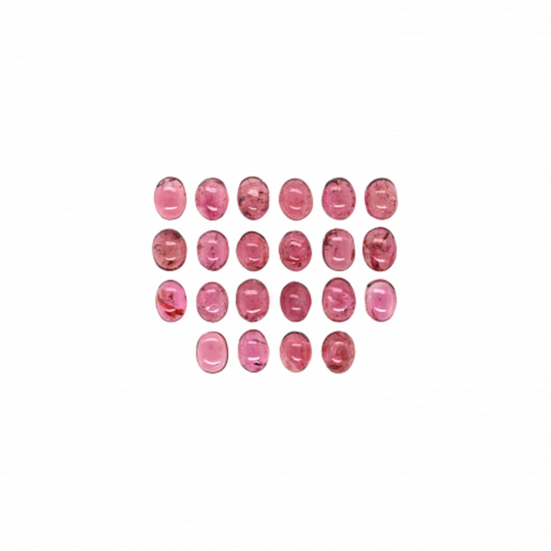 Pink Tourmaline Cab Oval 5x4mm Approximately 7 Carat, Beautiful Pink ...