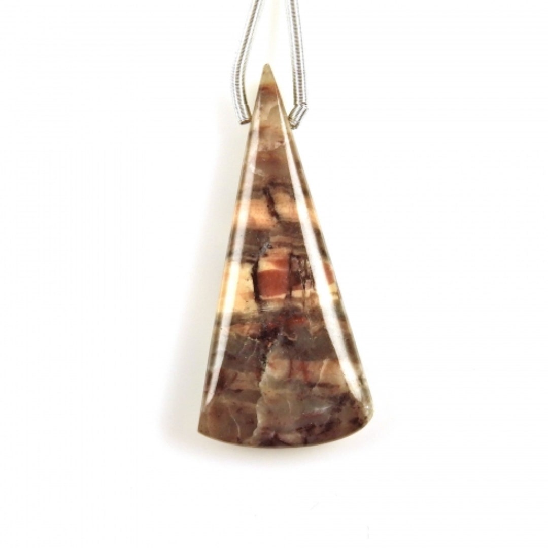 Pink Kona Dolomite Drop Conical Shape 40x19mm Drilled Bead Single ...